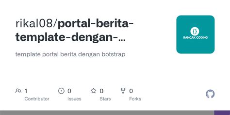 Github Rikal08 Portal Berita Template Dengan Bootstrap Template