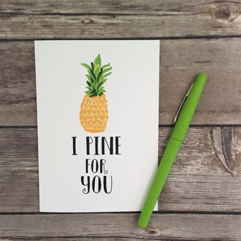 Funny Sexy Valentines Day Pineapple Anniversary Card Etsy