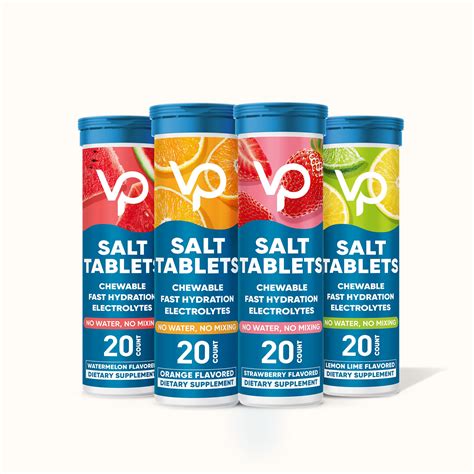 Chewable Electrolyte Tablets Variety Pack 80 Tablets Venture Pal