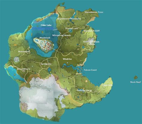 Map Of The Island With Many Places To See Вдохновляющие истории