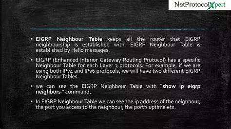 Eigrp Enhanced Interior Gateway Routing Protocol Pptx