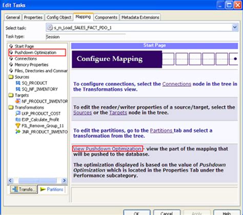 data integration and warehousing informatica powercenter pushdown optimization