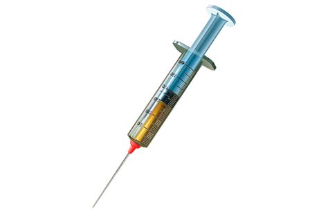 백색 배경에 격리된 혈청 또는 약물 약 또는 백신을 가진 일반적인 의학 주사기 또는 바늘 3d 렌더링 모델 그림입니다 3차원 형태에 대한 스톡 사진 및 기타 이미지 Istock