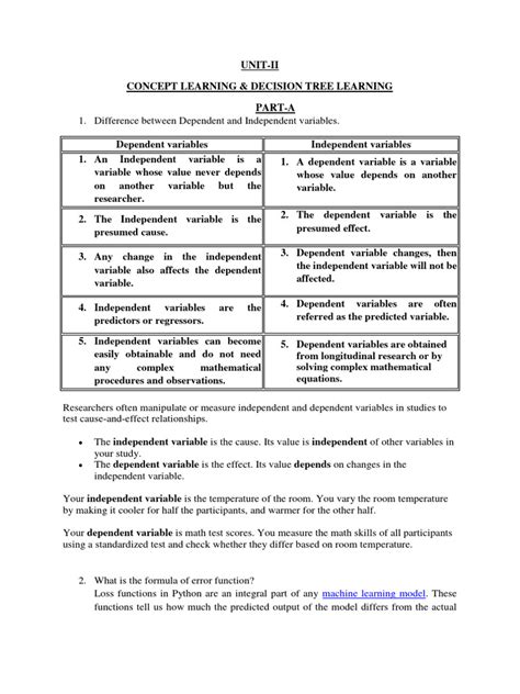 Unit 2 Part A B C Pdf Statistical Classification Mean