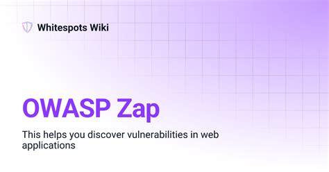 Owasp Zap Whitespots Wiki