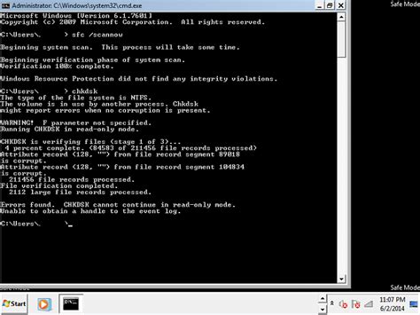 corrupt message on chkdsk windows 7 help forums
