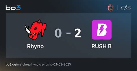 Rhyno Vs Rush B Cs2 Match At A1 Gaming League Season 10
