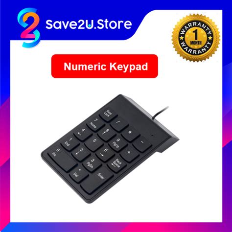 USB Wired Numeric Keypad Keys Portable Number Numpad For Laptop Notebook Desktop Lazada