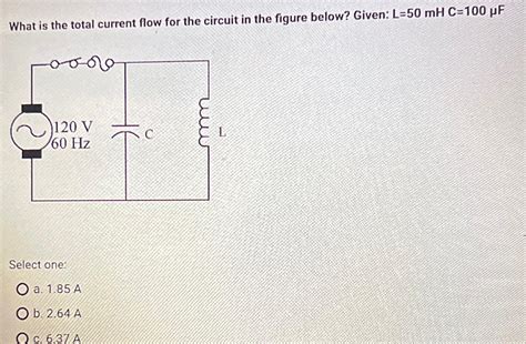 Solved What Is The Total Current Flow For The Circuit In The Chegg