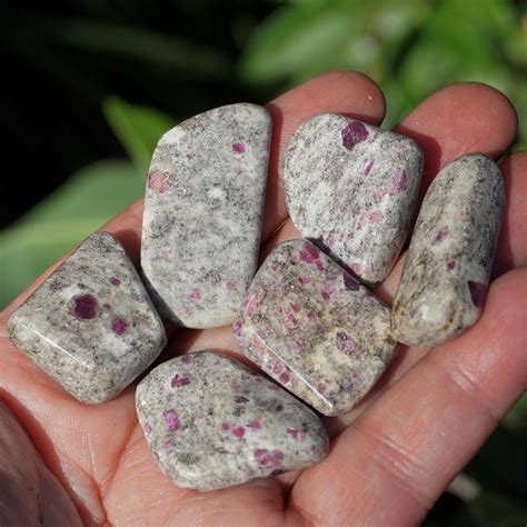 Ruby Tumbles Real Gemstones For Positive Energy The Rock Crystal Shop