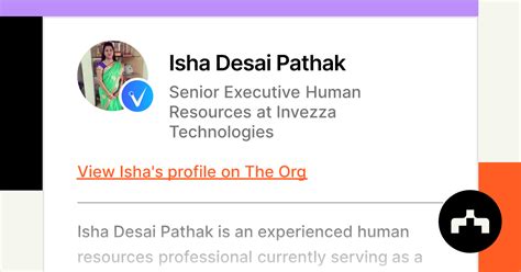 Isha Desai Pathak Senior Executive Human Resources At Invezza Technologies The Org