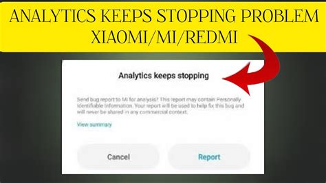 How To Solve Analytics Keeps Stopping Xiaomi Mi Redmi Problem Rsha Solutions YouTube