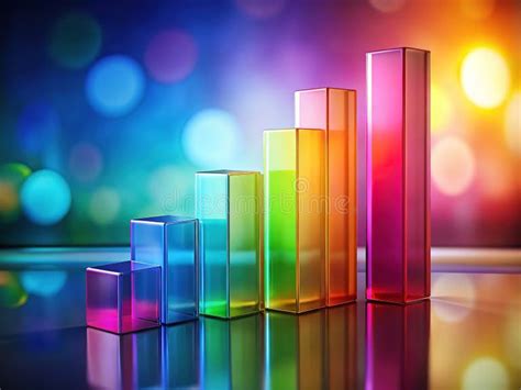 dynamic 3d bar chart visualization colorful data trends for business