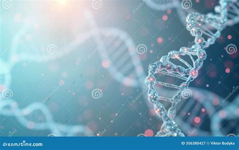 Detailed 3d Model Of Dna Strand Complex Molecular Structures Connected To Dna Abstract Medical