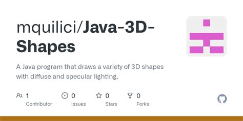 Github Mquilicijava 3d Shapes A Java Program That Draws A Variety