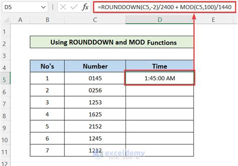 How To Convert A 4 Digit Number To Time In Excel 3 Methods