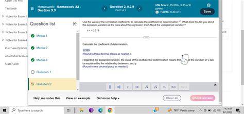 Solved Use The Value Of The Correlation Coefficient R To Chegg