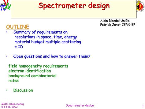 Ppt Spectrometer Design Powerpoint Presentation Free Download Id