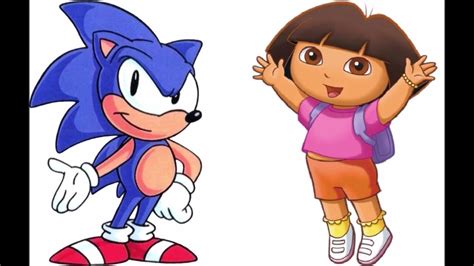 Sonic The Hedgehog Meets Dora The Explorer Youtube