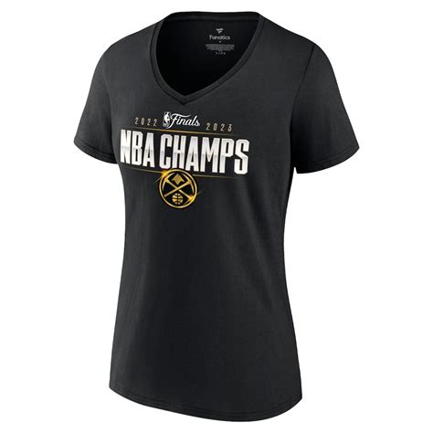 Womens Denver Nuggets Fanatics Black 2023 Nba Finals Champions Triple