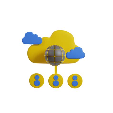 cloud computing 3d icon render 38052796 png