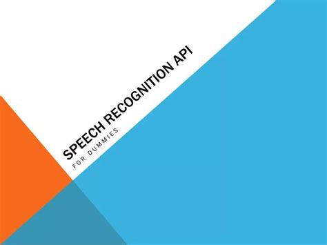 Ppt Speech Recognition Api Powerpoint Presentation Free Download