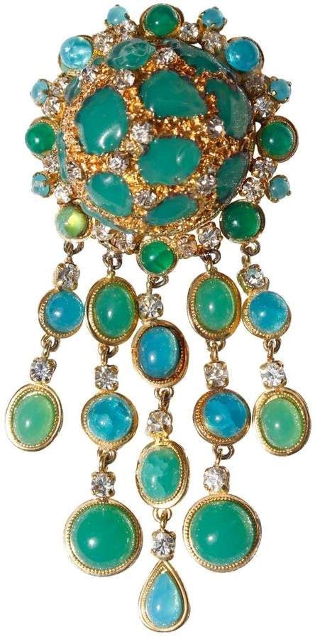 Pin And Brooche Dior Green In Metal 7604424 Dior Jewelry Dior