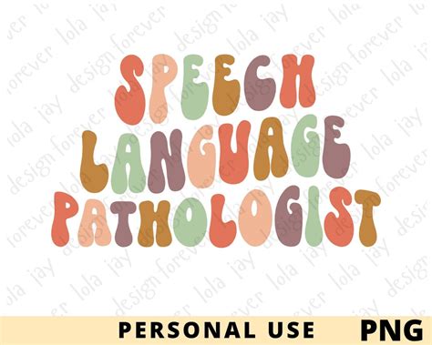Slp Speech Language Pathologist Png Sublimation Slp Png Speech Therapy Png Retro Speech