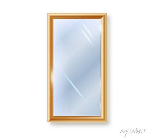 Mirror Is Rectangular Insulated Realistic Rectangular Mirror Posters For The Wall • Posters