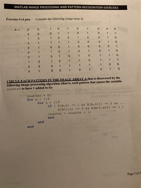 Solved MATLAB IMAGE PROCESSING AND PATTERN RECOGNITION Chegg