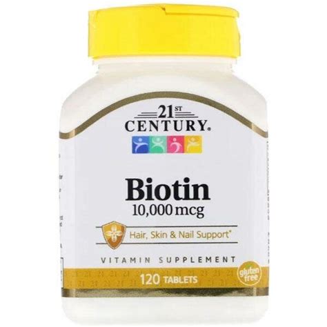 Купить 21st Century Biotin, 10000 mcg, 120 таб в Барнауле - интернет ...