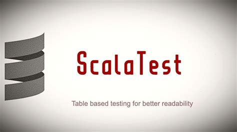 Effective Test Parameterization With Scalatest Tables