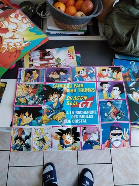 Grand Poster Dragon Ball Gt Card Pan Trunks Giru Goku Mangas Vintage