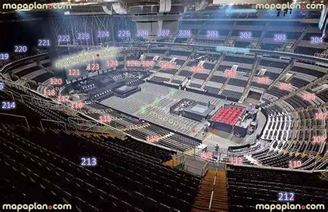 Sap Center Seat And Row Numbers Detailed Seating Chart San Jose