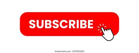 Subscribe Button Red Color Vector Illustration Stock Vector Royalty Free 2279812241 Shutterstock