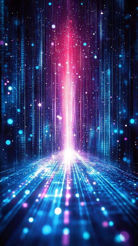 a shining bridge composed of binary code 0s and 1s stretching across