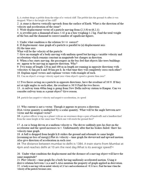 motion in 1d pdf velocity acceleration