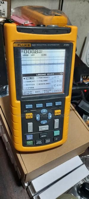 Fluke 123 Industrial Scope Meter Oscilloscope Multimeter In Ojo Measuring And Testing Tools