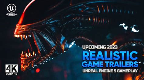 Best 8 UNREAL ENGINE 5 Game Trailers of 2023 | REALISTIC Graphics Gameplay | 4K - YouTube