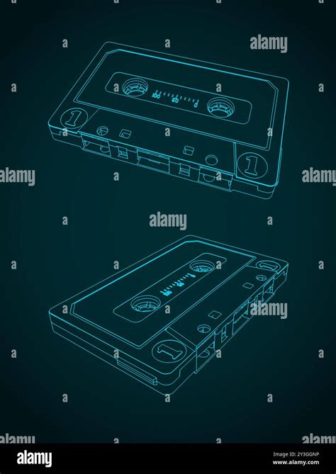 Stylized Vector Illustration Of A Compact Cassette Stock Vector Image
