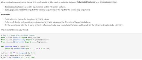 Solved We Are Going To Generate Some Data And Fit A