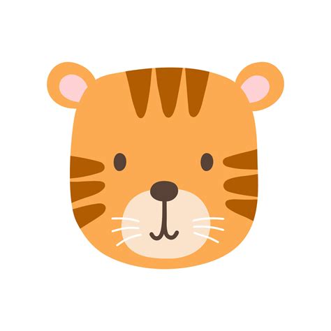 Tiger Face Cartoon