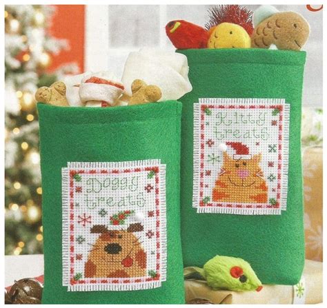 Мешочки для подарков из фетра с вышивкой / Вышивка крестом, Песочница ...