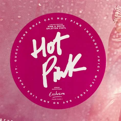 Doja Cat Hot Pink Pembe Renkli Plak Lp Özel Basim