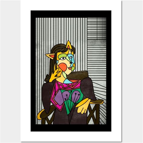 Pablo Picasso Portrait Of Dora Maar Cat Parody Pablo Picasso Cat