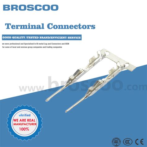 Custom Contact Pin Crimp Cable Mount Strip Brass Wire Terminal