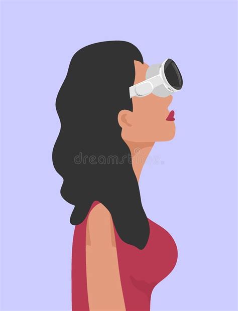 Girl With Spatial Computing Device Stock Illustration Illustration Of Girl With Spatial Computing Device Stock Illustration Illustration Of