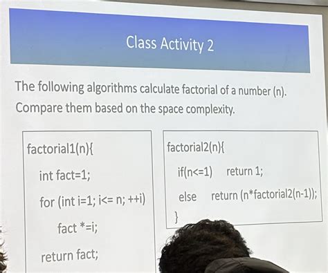 Solved Class Activity 2the Following Algorithms Calculate