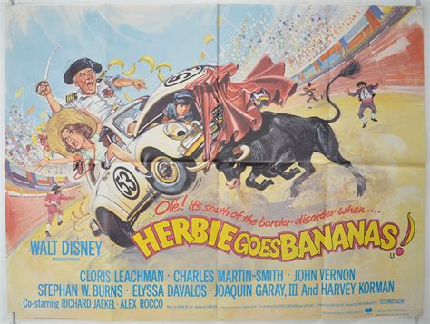 Herbie Goes Bananas” Original Quad Poster Film Poster Movie Poste
