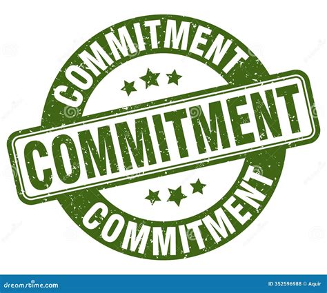 Commitment Stamp Commitment Label Round Grunge Sign Stock Vector Illustration Of Grunge
